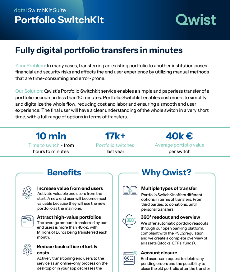 Qwist's dgtal Portfolio SwitchKit at a glance