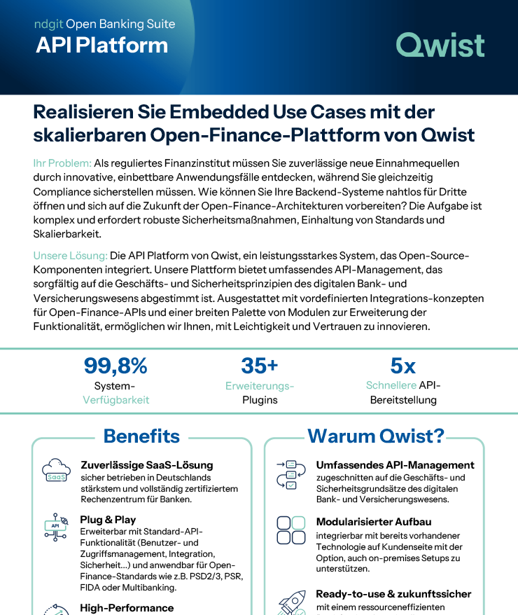 Qwist's ndgit API Platform auf einem Blick